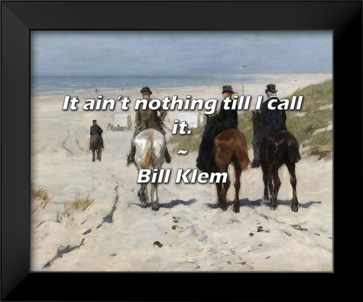 Ivy Bronx Bill Klem Quote: It ain’t nothing till I call it. | Wayfair