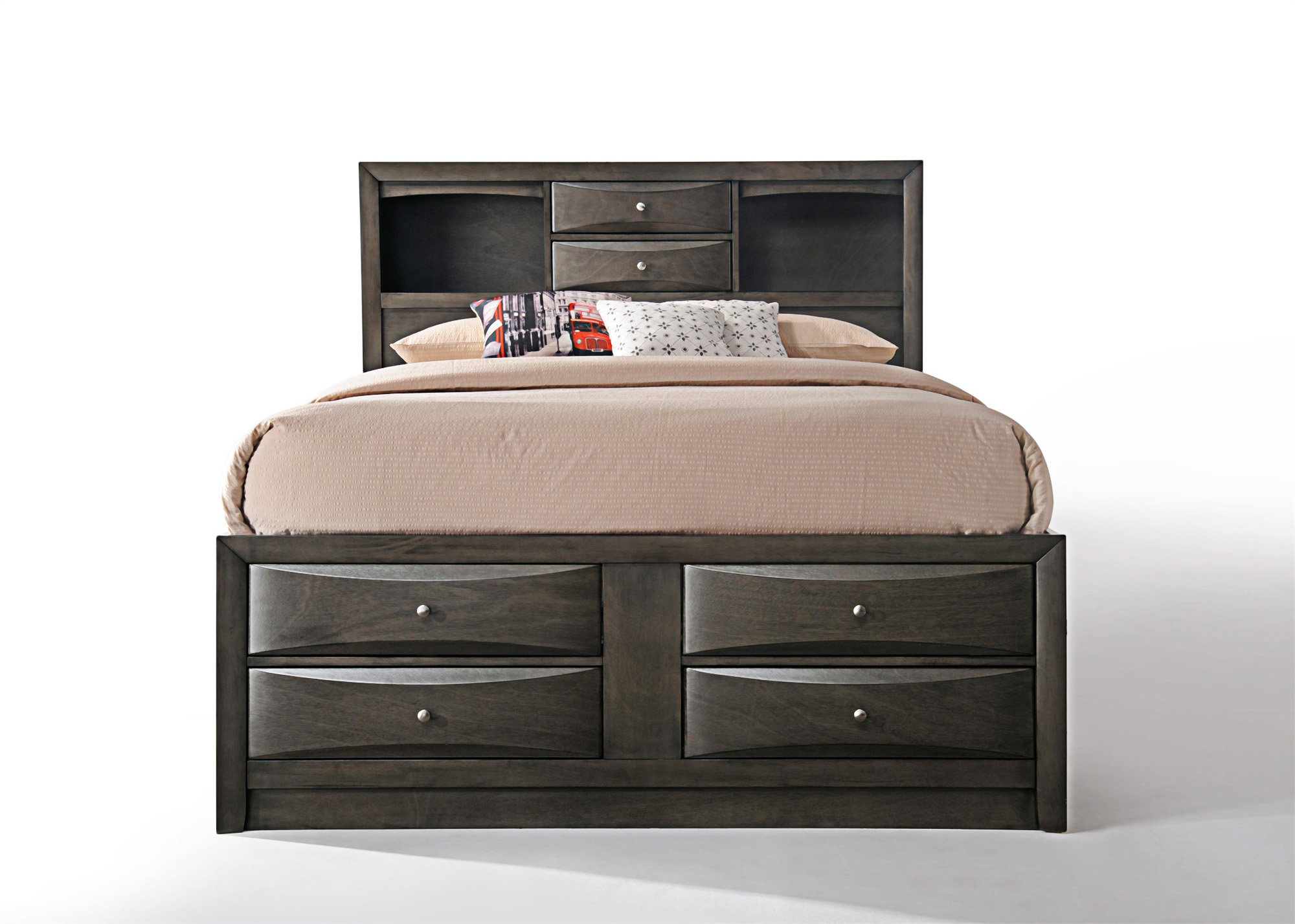 Red Barrel Studio® Queen Bed W/Storage,bed frame,platform bed,storage ...