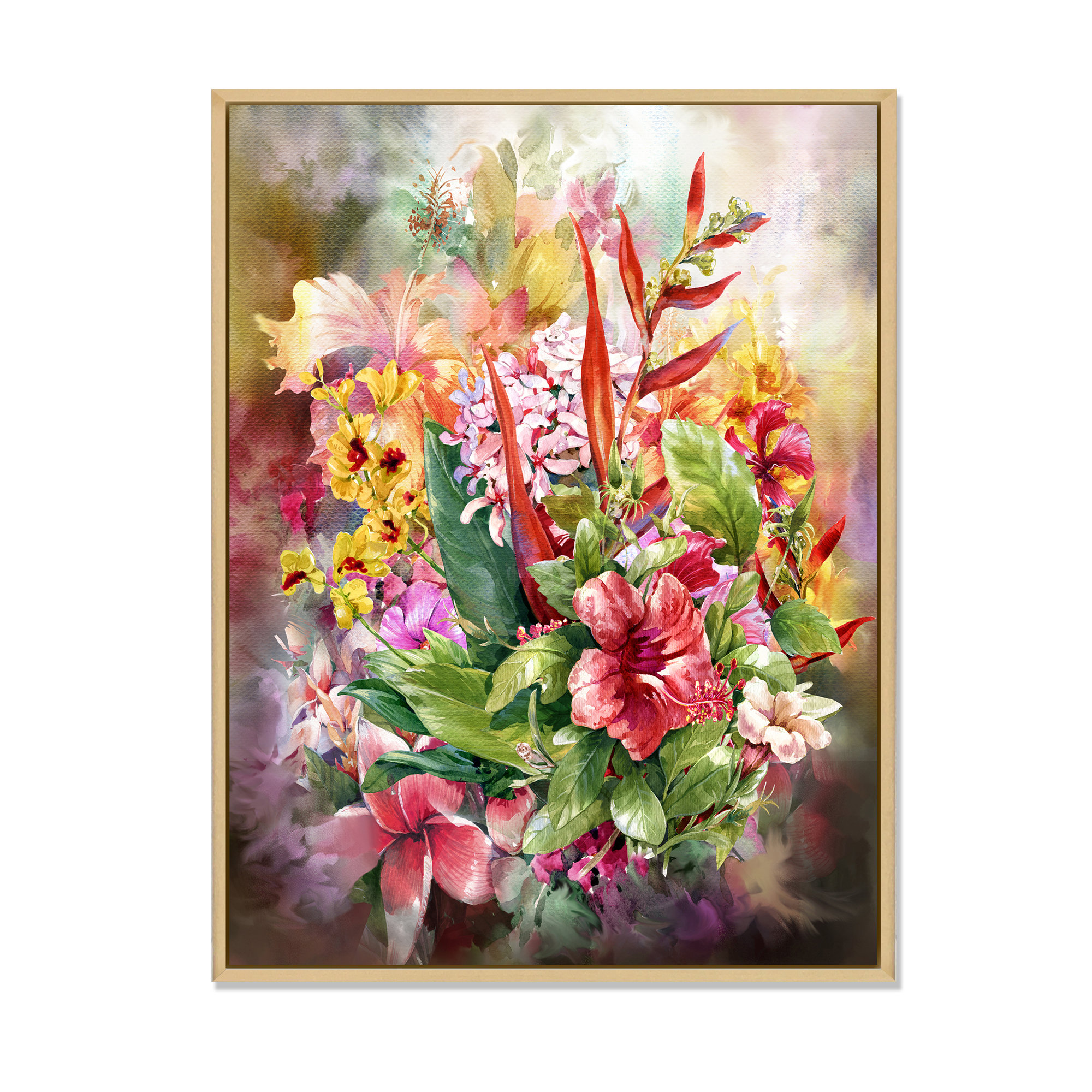 Bay Isle Home™ Vintage Muticolored Spring Flowers X - Traditional ...