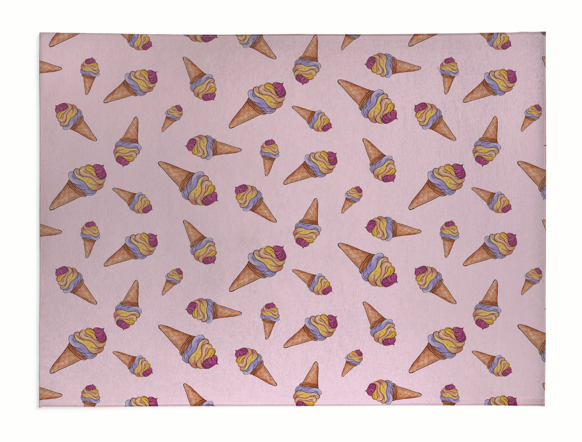 Christopher's Corner Summer Ice cream Office Mat | Wayfair