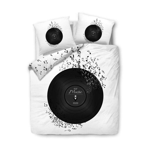 17 Stories Merdith White Black Duvet Cover Set | Wayfair.co.uk