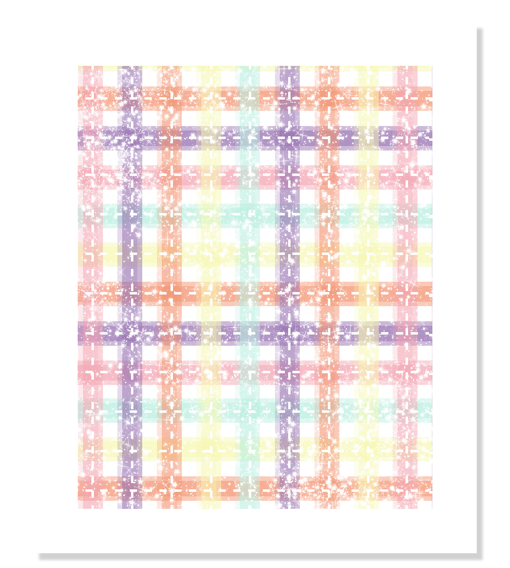 Casa Fine Arts Unique Plaid' Wall Decal | Wayfair