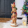 The Holiday Aisle® 29.25"H Christmas MGO Stacked Gingerbread Man Porch ...
