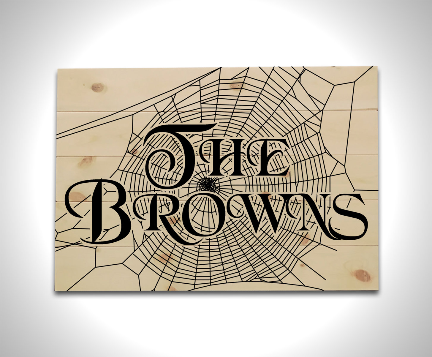 The Holiday Aisle® 'Personalized Spider Web Family Name' Textual Art on ...