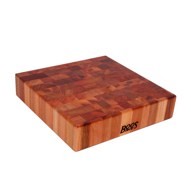 John Boos BoosBlock® 3" End Grain Cherry 14" Square Chopping Block ...
