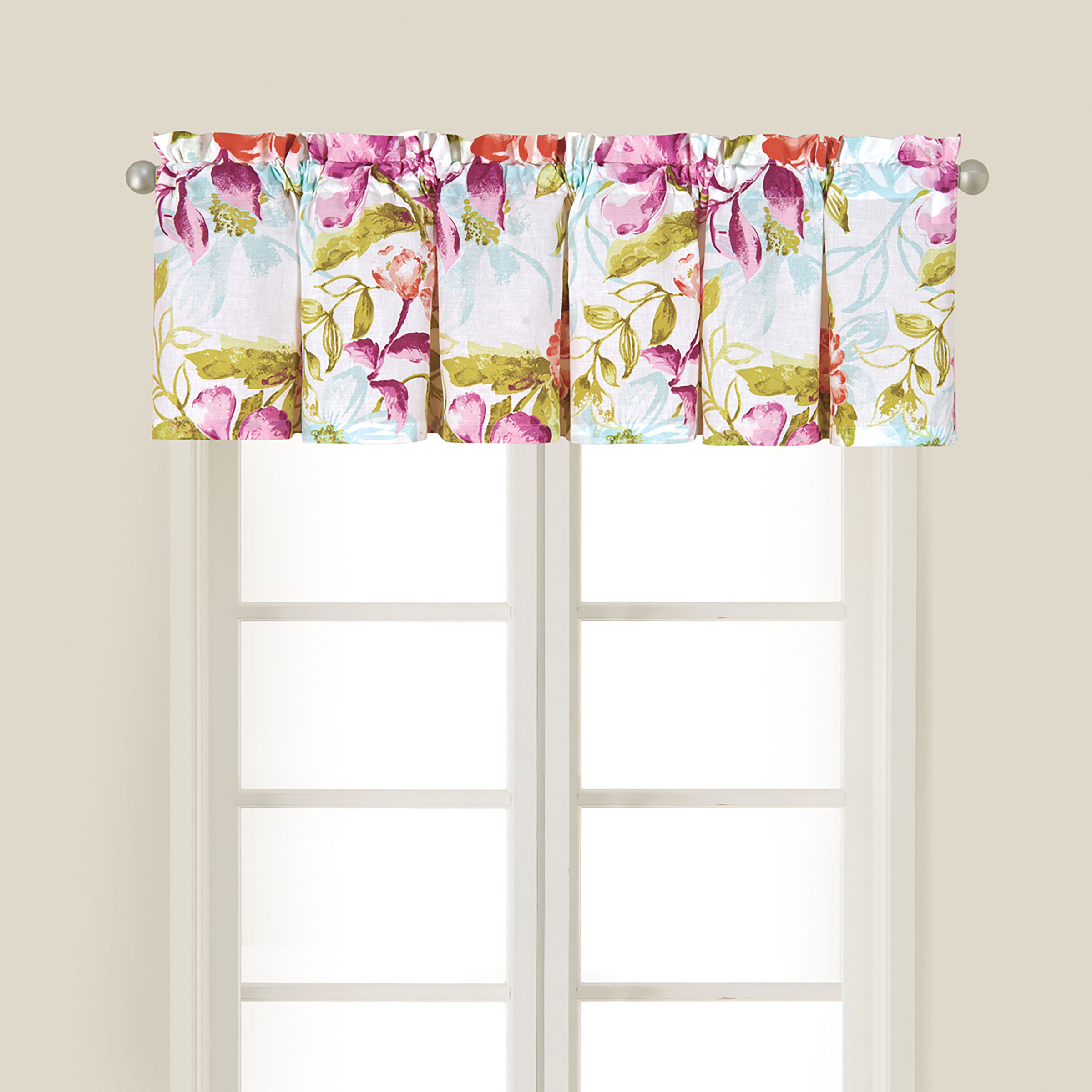 C&F Home Clara Cotton Green Valance Window Treatment | Wayfair