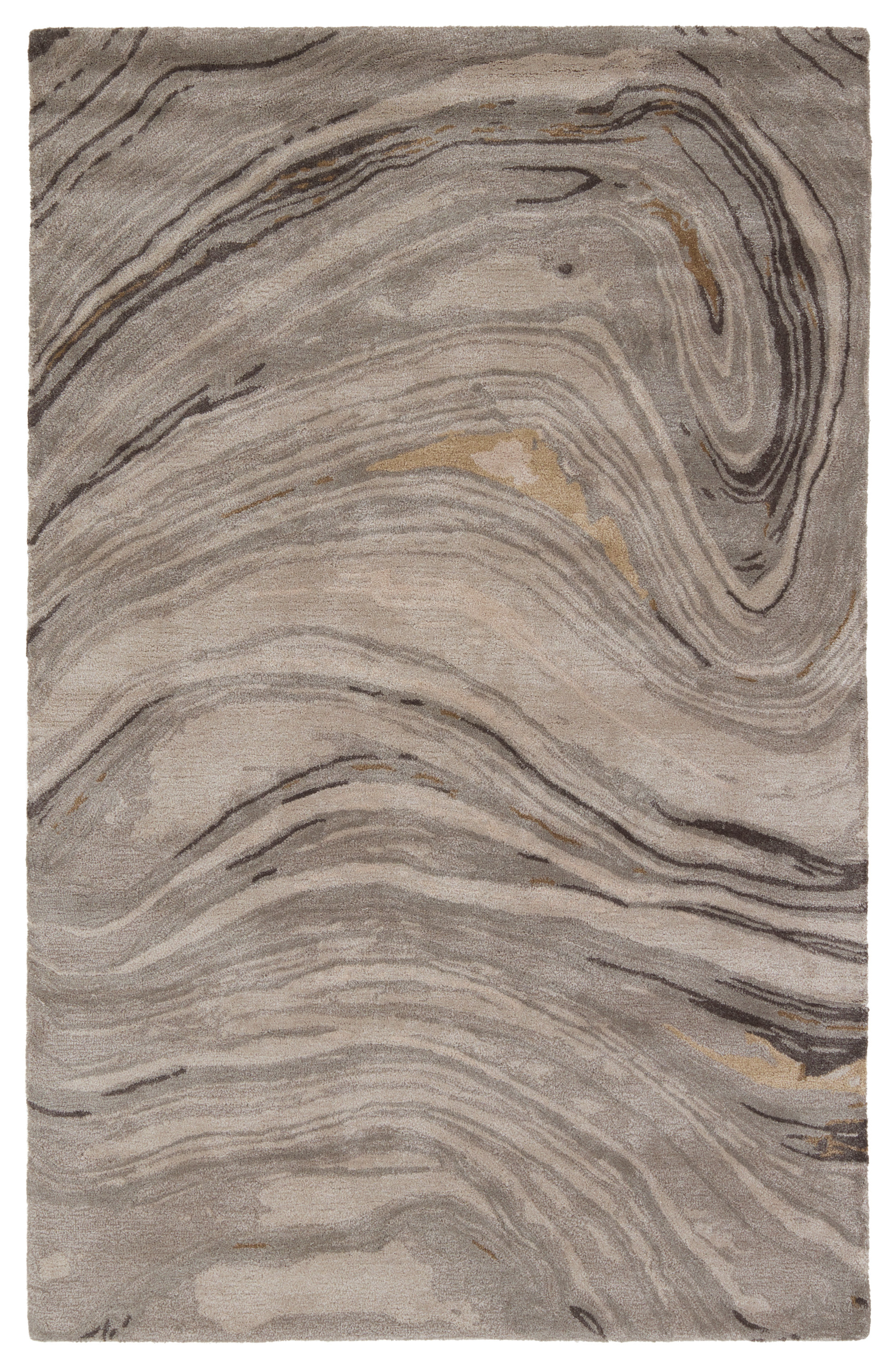 17 Stories Douwe Abstract Handmade Tufted Pumice Stone/Tan/Charcoal ...