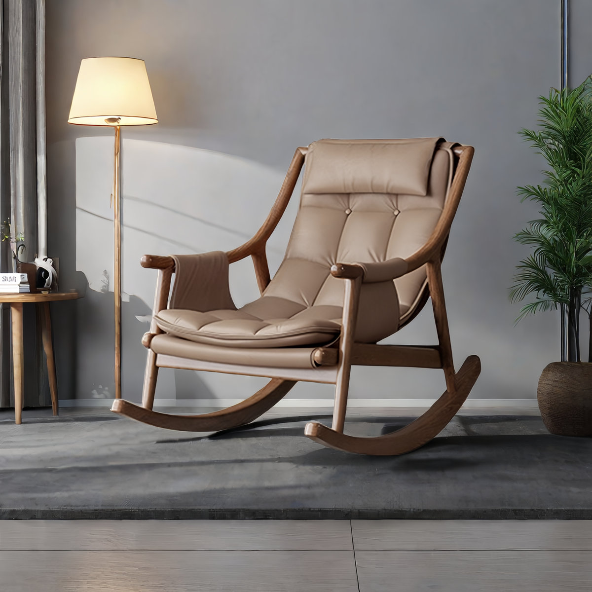 VIBORZ Solid Wood Rocking Chair | Wayfair