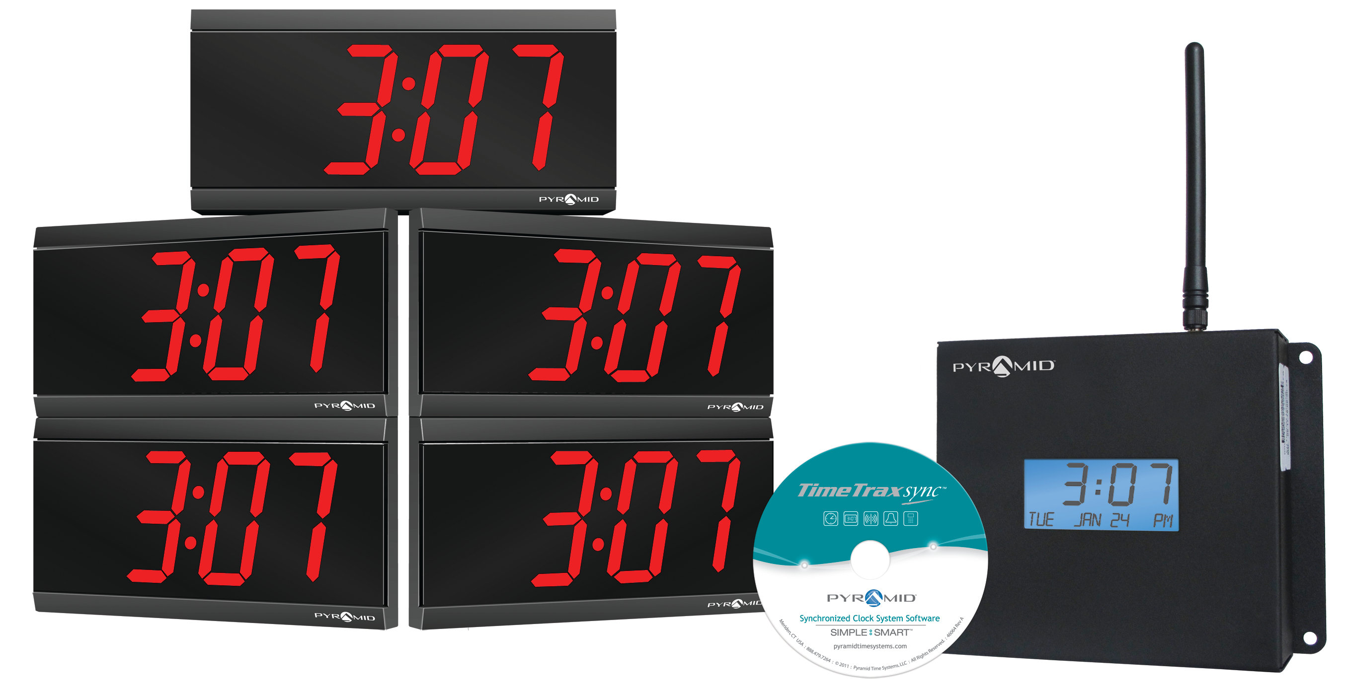 Pyramid TimeTrax Clocks in a Box Digital Bundle | Wayfair