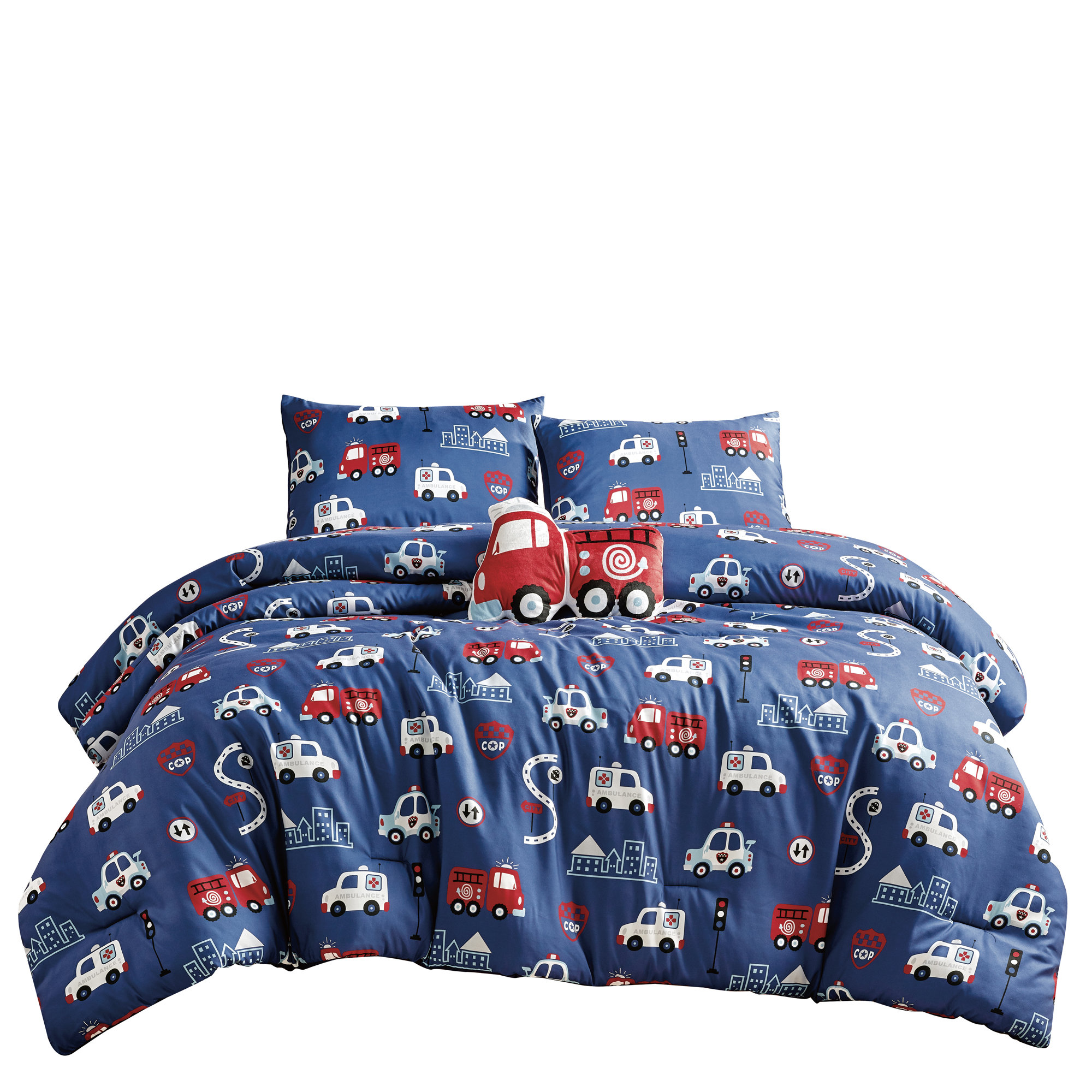 ESCA Dark Blue Comforter Set | Wayfair