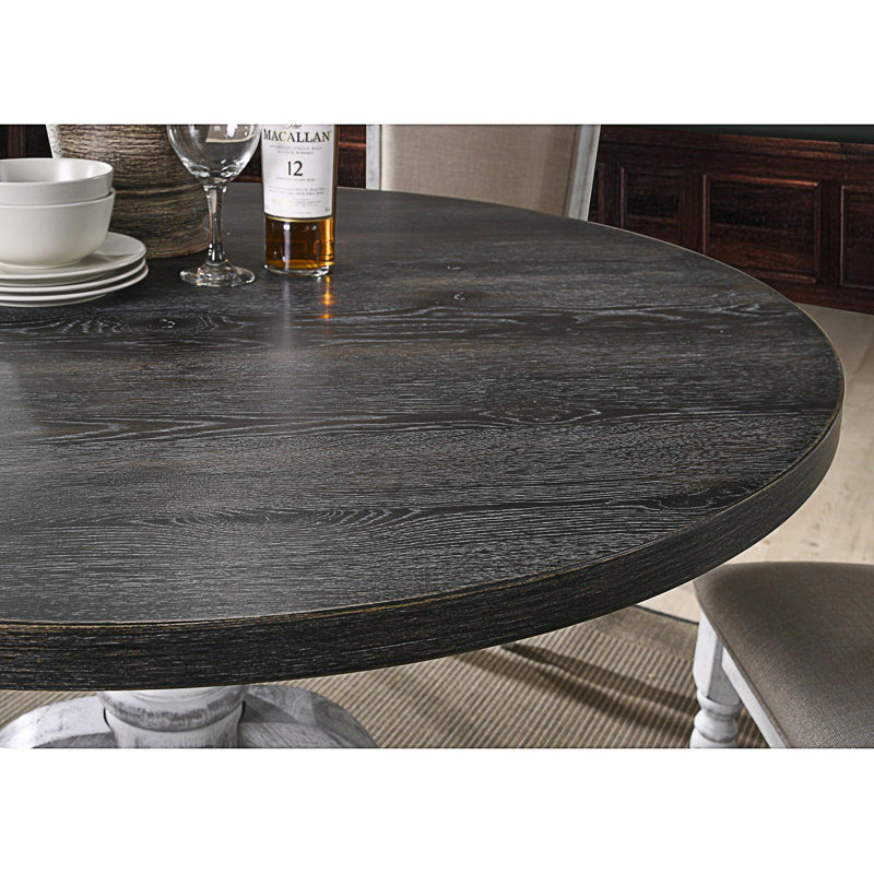 Ophelia & Co. Farmhouse Style Round Dining Table With Pedestal Base ...