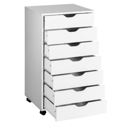 The Twillery Co.® 7 Drawer Rolling Storage Chest & Reviews | Wayfair