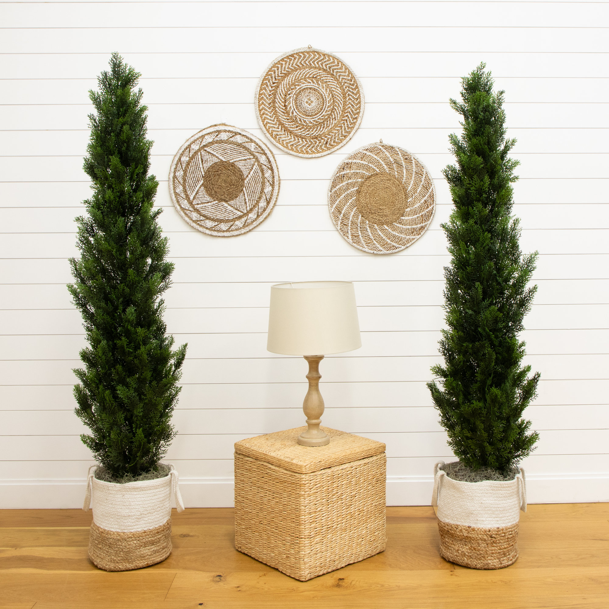 Primrue Artificial Topiary Cedar Tree UV Resistant (Indoor/Outdoor ...