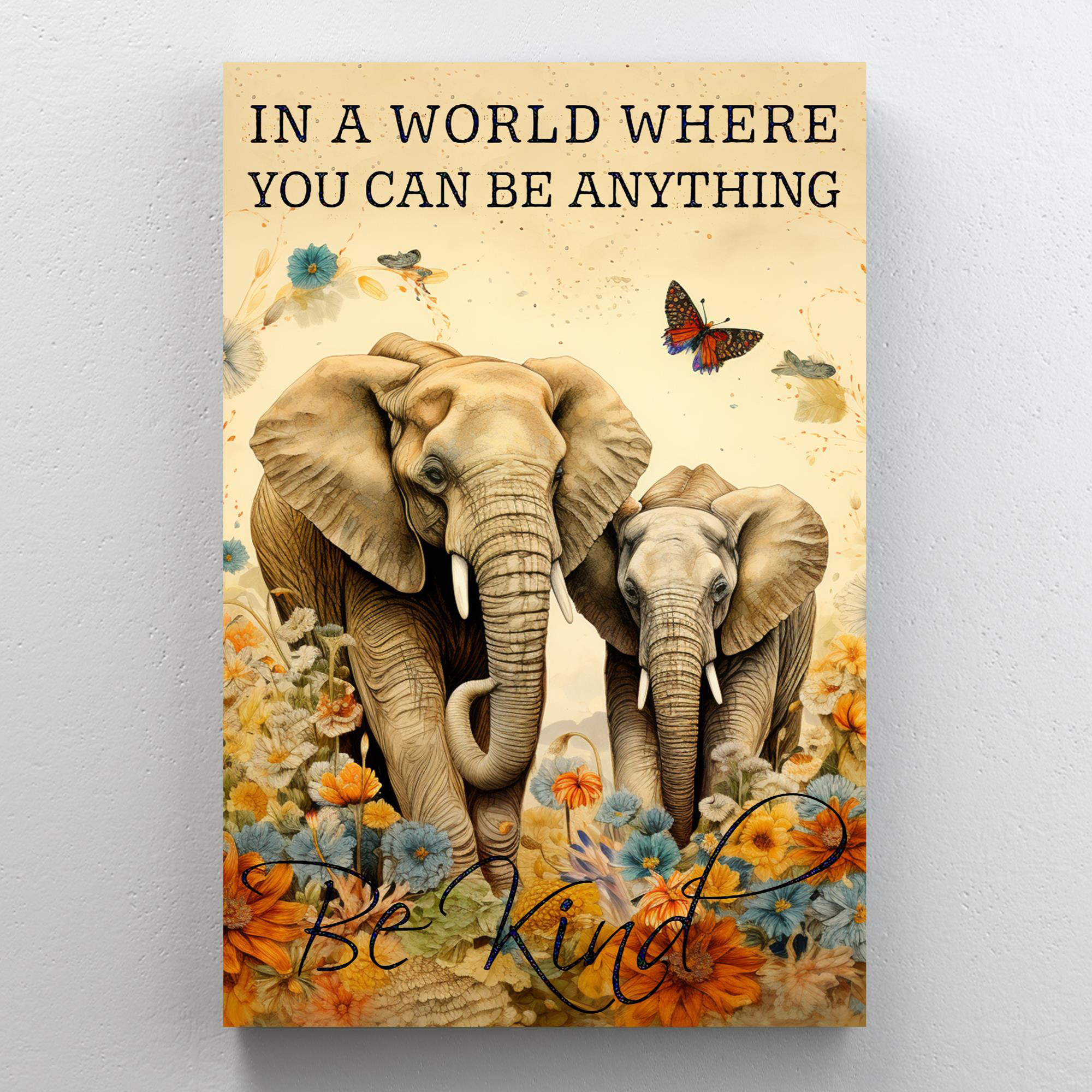 Trinx Marinko Elephant Be Kind 6 | Wayfair