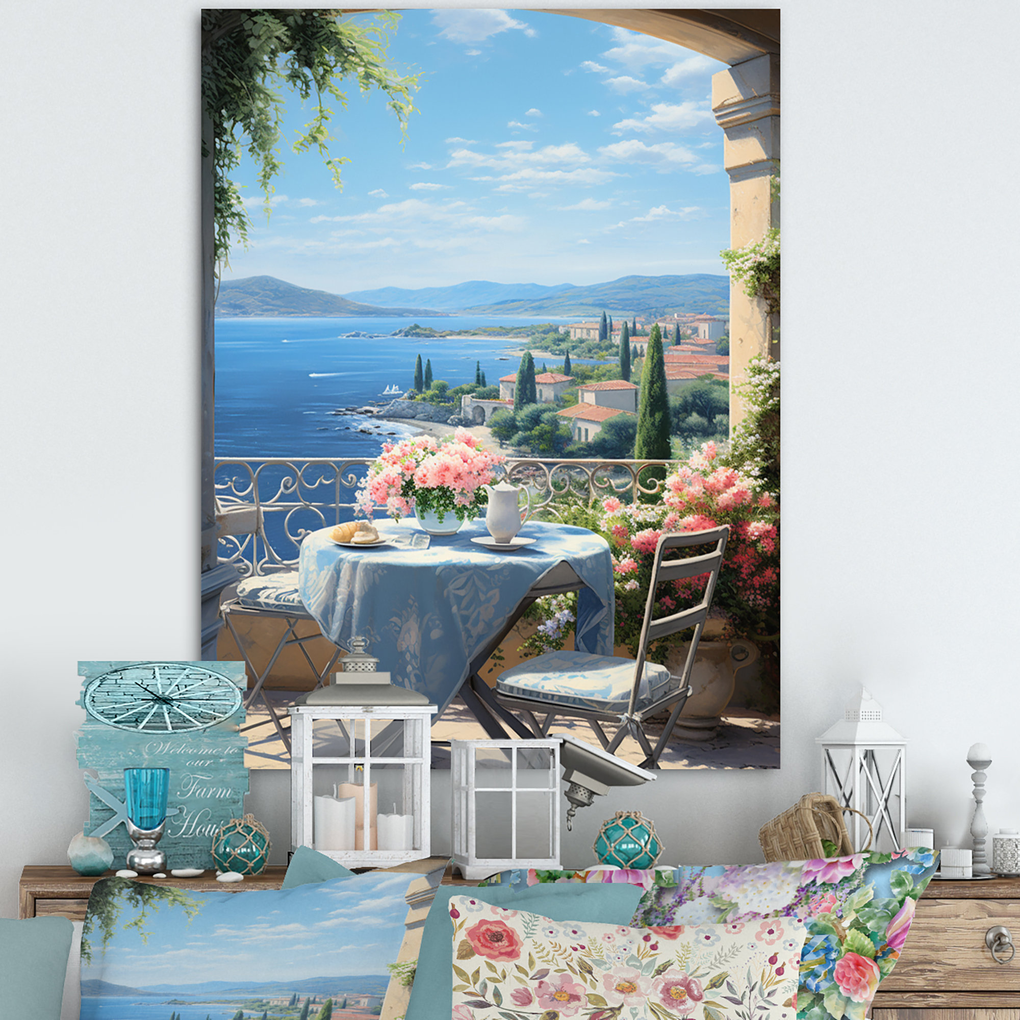 Dovecove French Coastal Retreat In Provence II - France Framed Wall Art ...