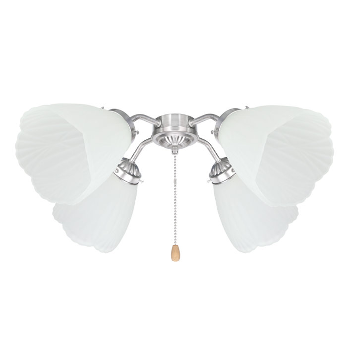 Lark Manor Analynn 5'' H x 5'' W Glass Bell Ceiling Fan Fitter Shade ...