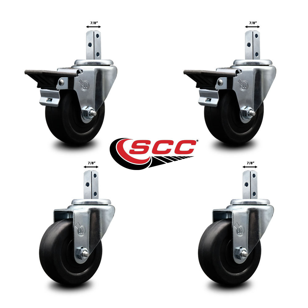 Service Caster Soft Rubber Casters | Wayfair