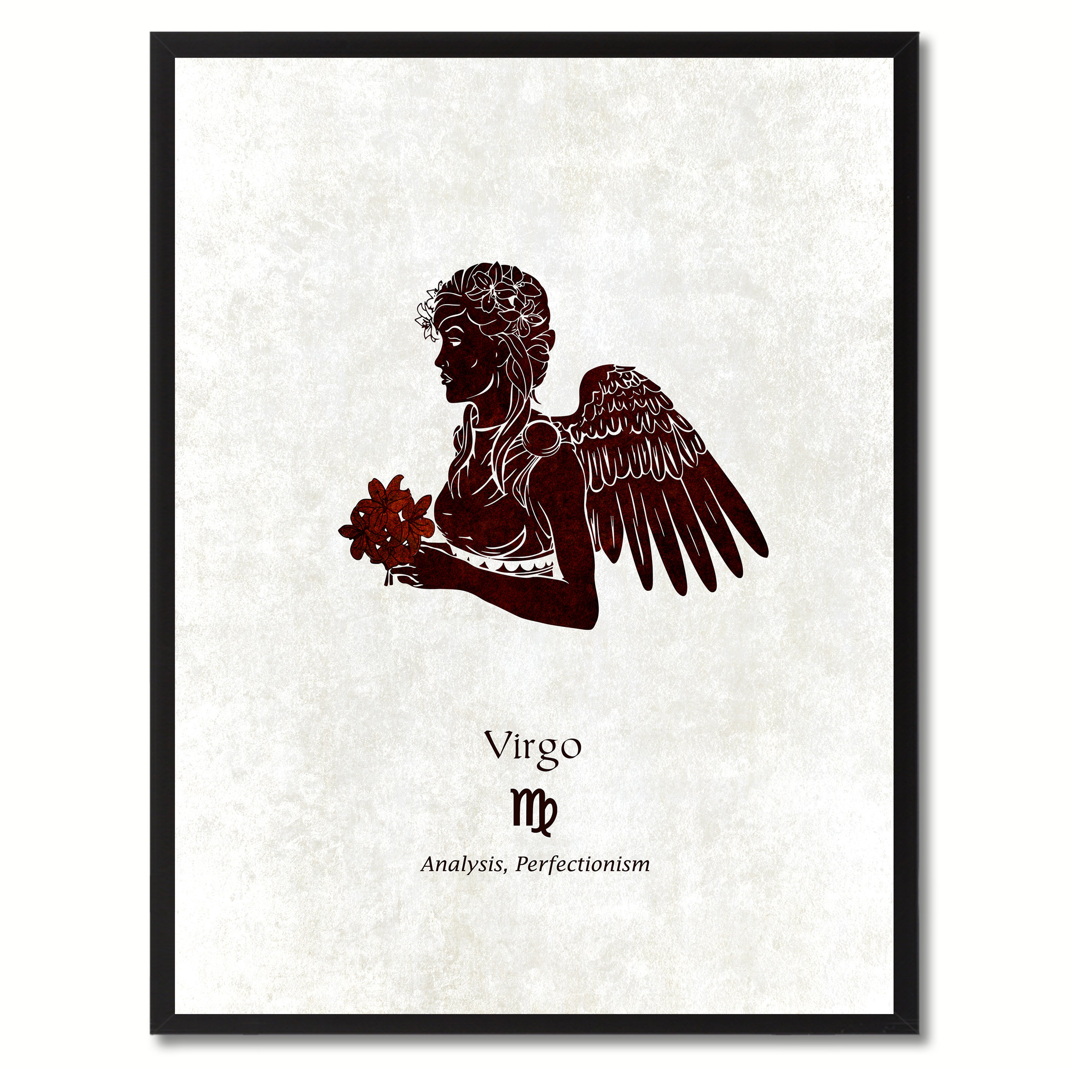 Trinx Virgo Horoscope Astrology White Print on Canvas with Picture ...