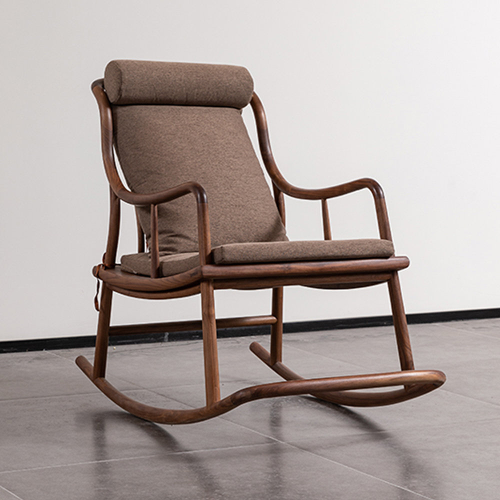 ChairVogue Solid Wood Lazy Home Leisure Rocking Chair Metal Rocking ...