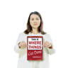 SignMission This Is Where Things Get Done Eventually (2 Pack) 8 Inch x ...