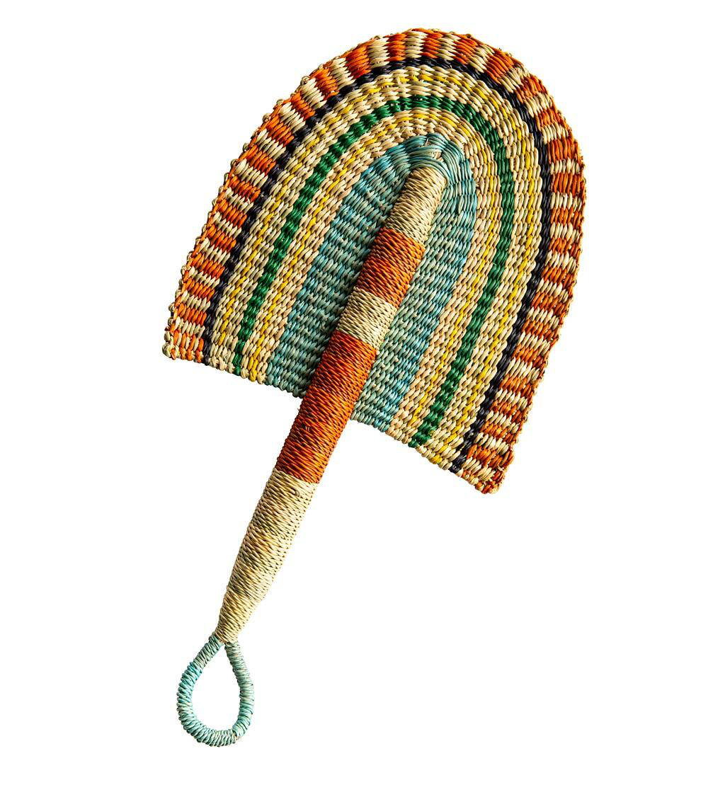 VivaTerra Hand-Woven Ghanaian Fan | Perigold