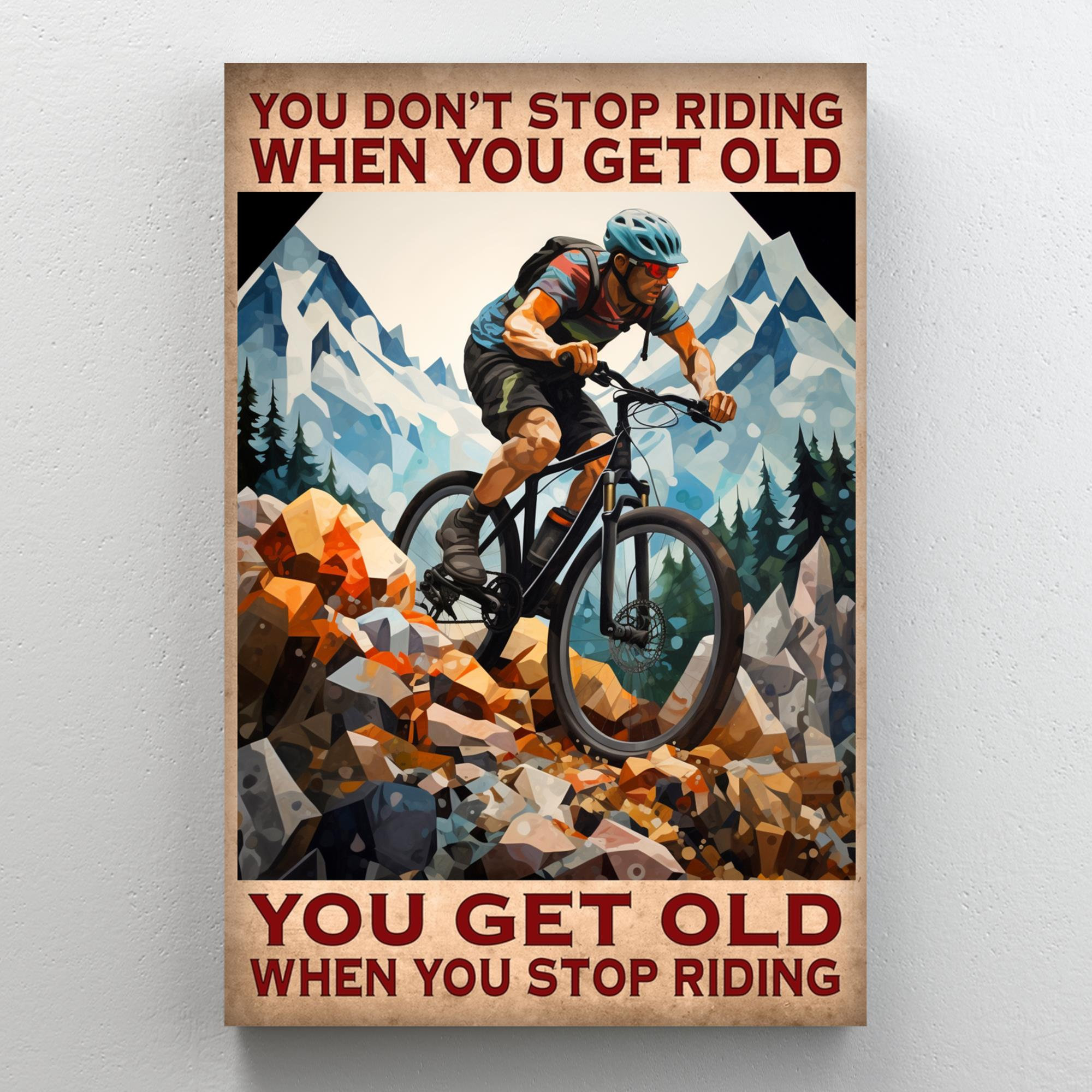 Trinx When You Stop Riding Bike - 1 Piece Rectangle Graphic Art Print ...