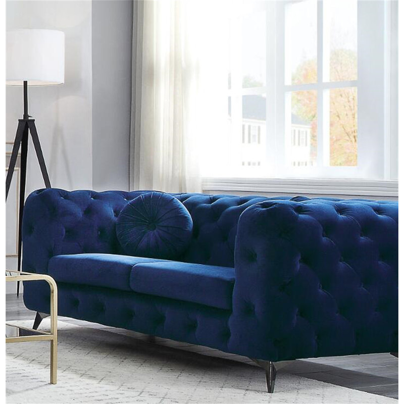 Inbox Zero Narwin Calista Fabric Reception Loveseat | Wayfair