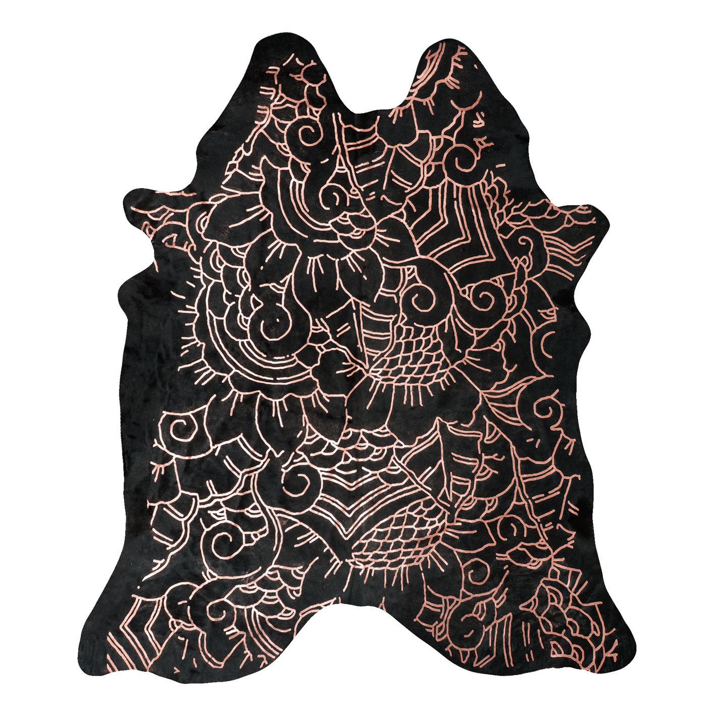 Ground Control Isola Hide Oriental Handmade Hand-Knotted Rectangle 6' x ...