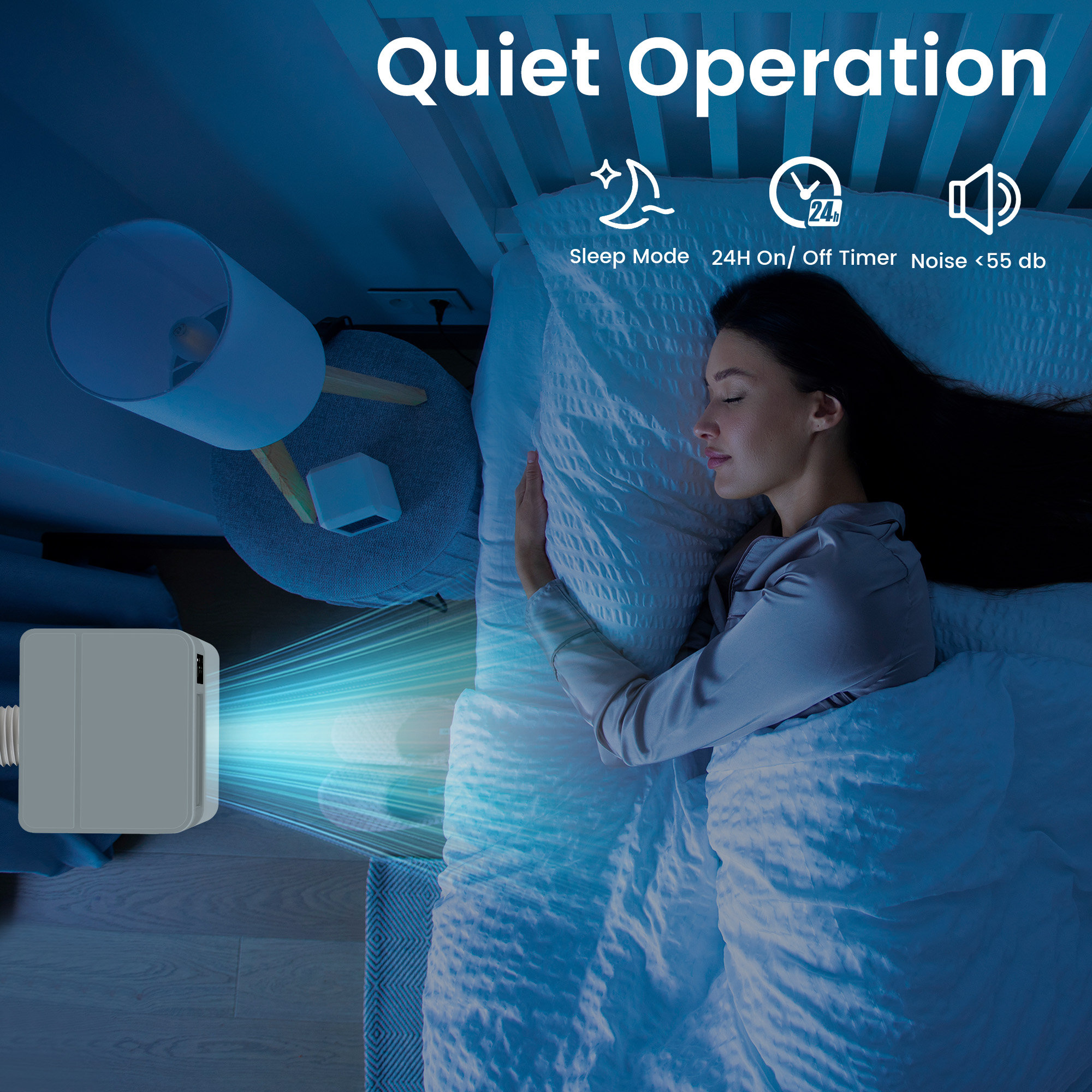 COWSAR 3 In 1 8000 Btu Portable Air Conditioner With Dehumidifier & Fan ...