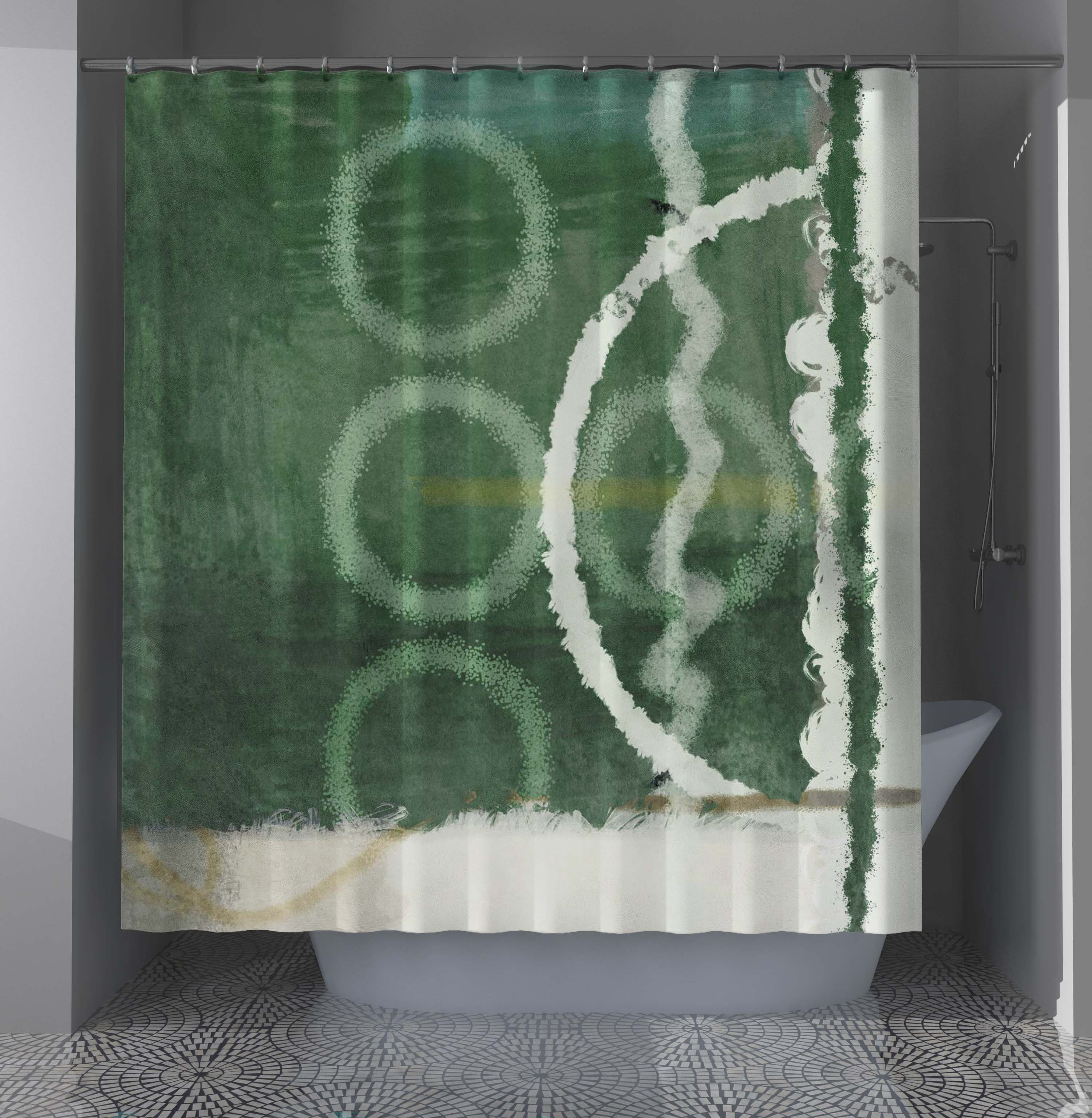 LeRoi Products Coy Kissable Designer Shower Curtain | Wayfair