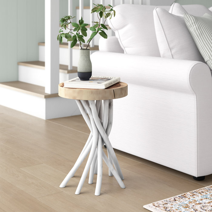 Sand & Stable Selah Solid Wood Tree Stump End Table & Reviews | Wayfair