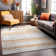 Trent Austin Design® Overbey Striped Ivory/Yellow/Gray Area Rug ...
