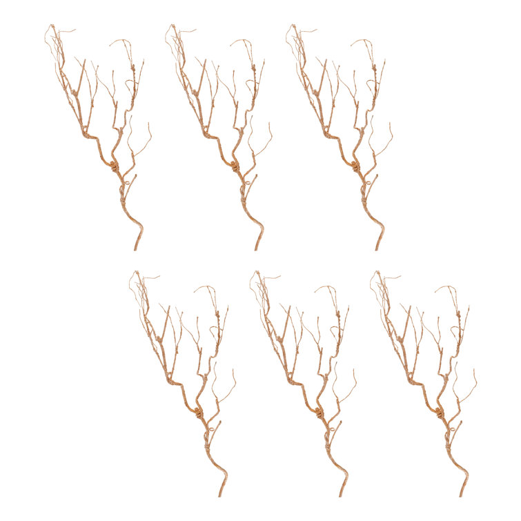 The Holiday Aisle® Glittered Twig Branch (Set of 6) - Wayfair Canada