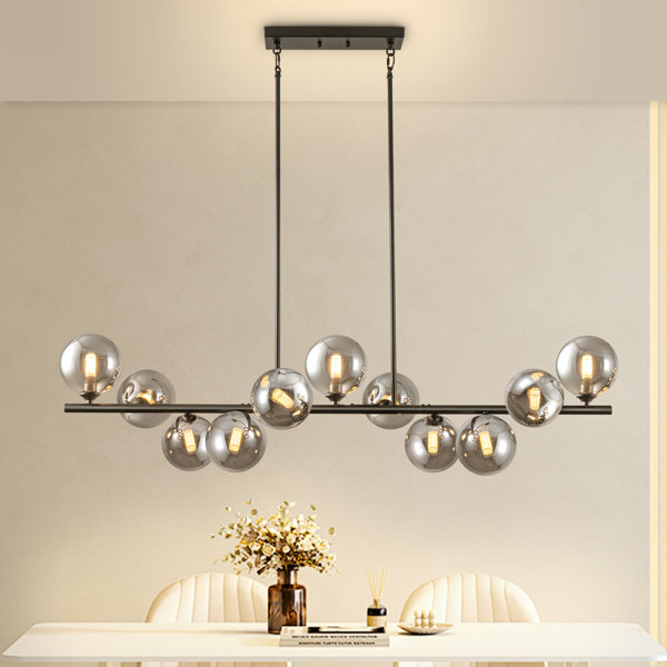 Wrought Studio™ Jervaris 11 - Light Chandelier Linear Chandelier Dining ...