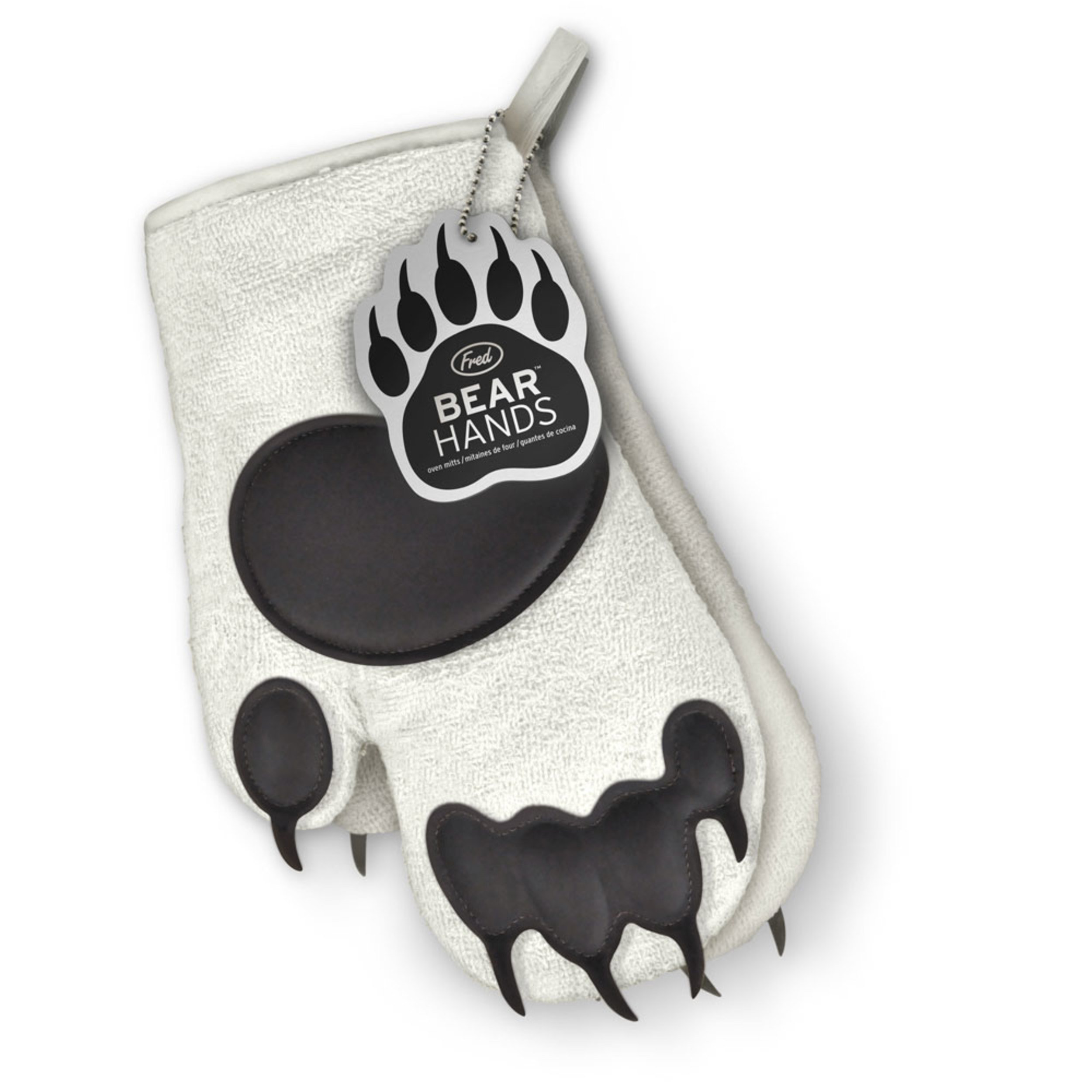 Fred & Friends Genuine Fred POLAR BEAR HANDS Oven Mitts, Medium ...