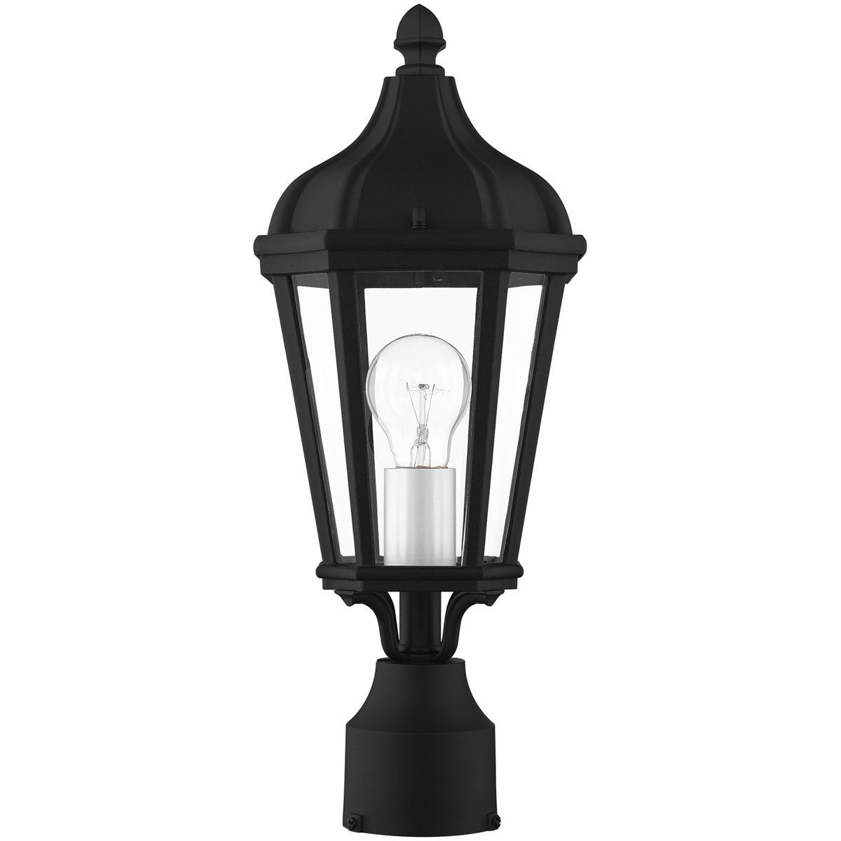 Lighting Lumens Light TBK Outdoor Post Top Lantern - Clear Glass Shade ...