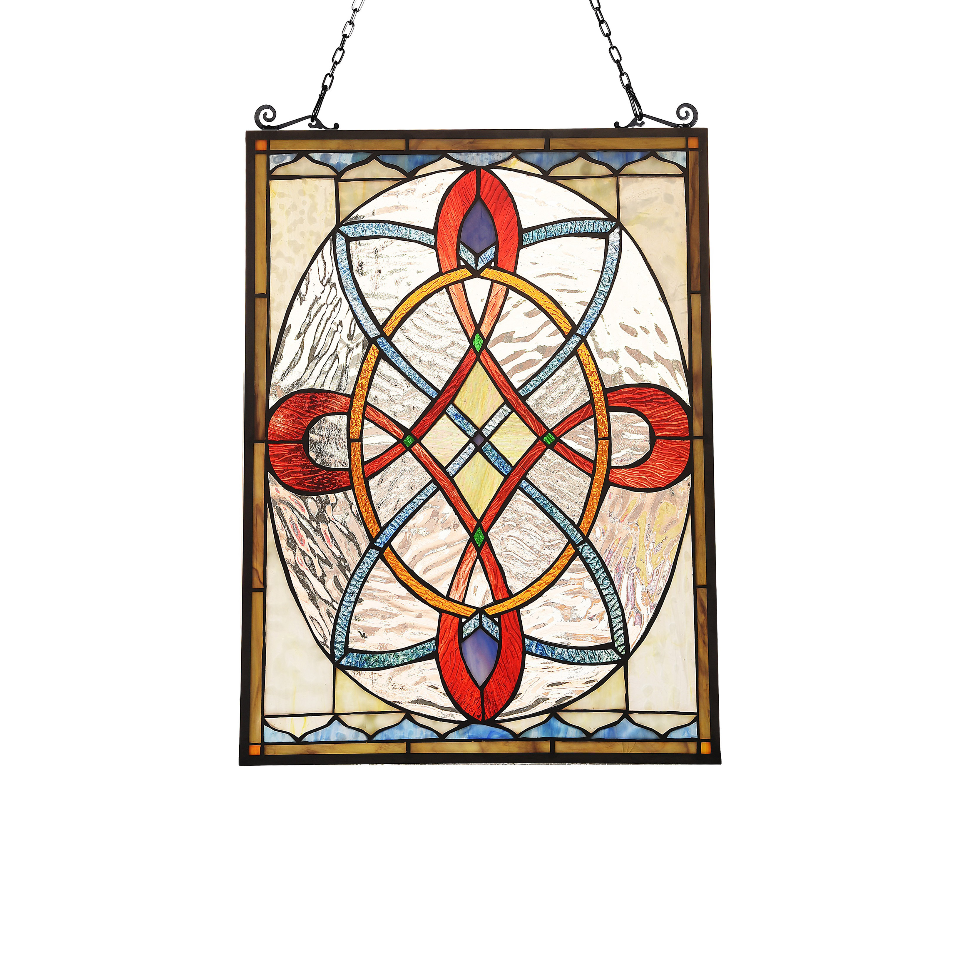 Astoria Grand Tiffany Glass Window Panel & Reviews | Wayfair