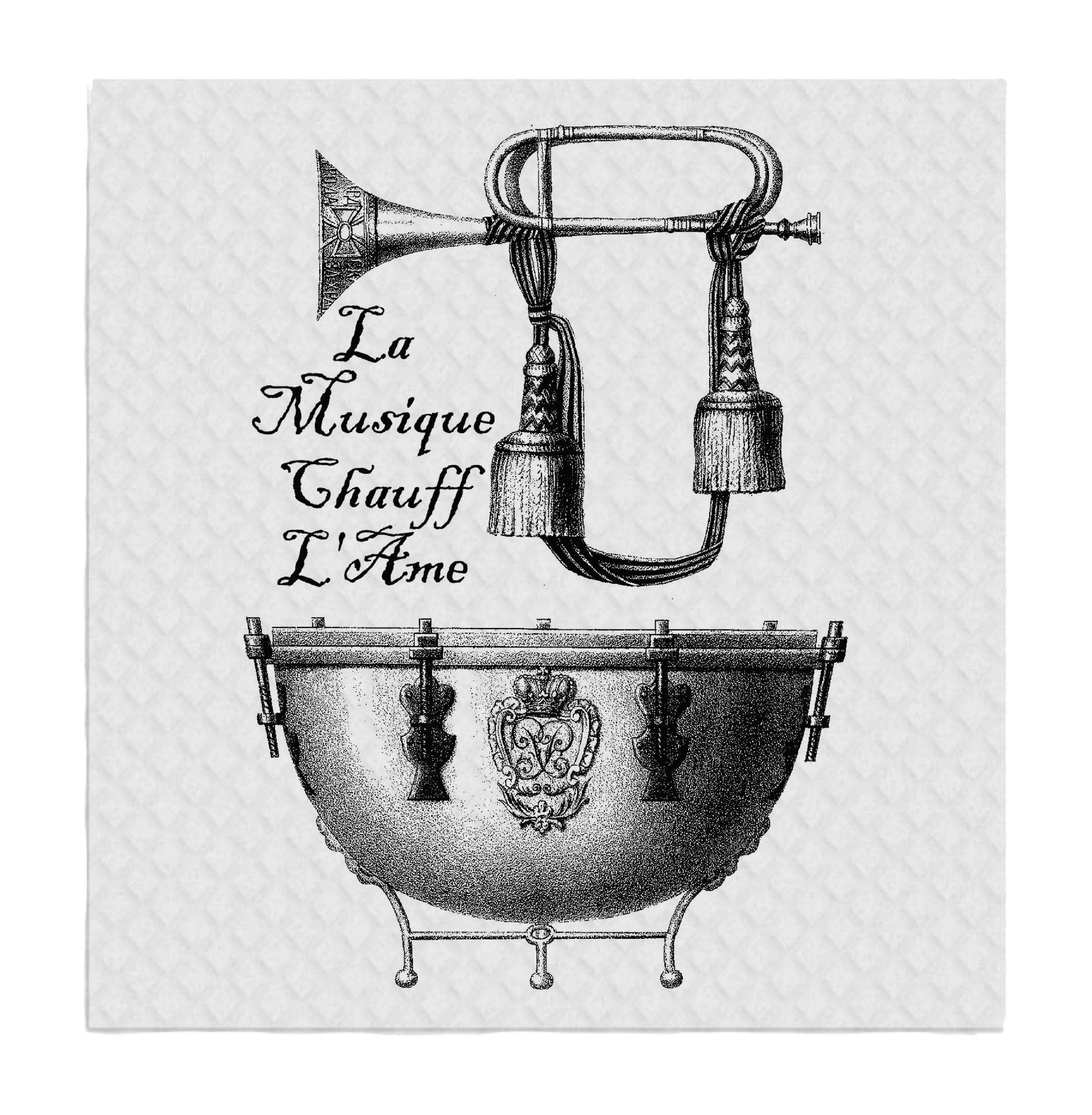August Grove La Musique Chauff L'ame Trumpet Horn, SWEDISH DISH CLOTHS ...