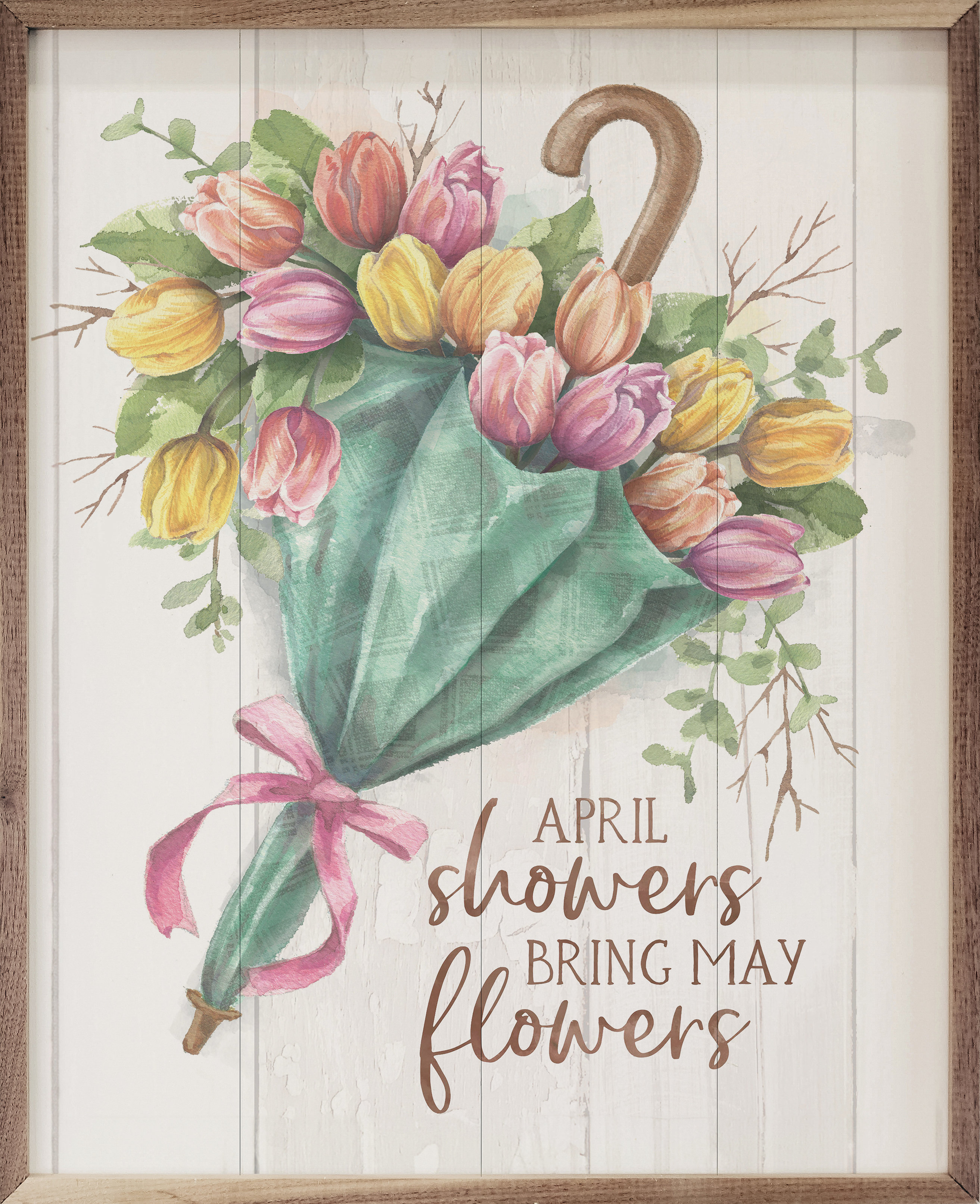 August Grove® April Showers Umbrella By Courtney Morgenstern | Wayfair