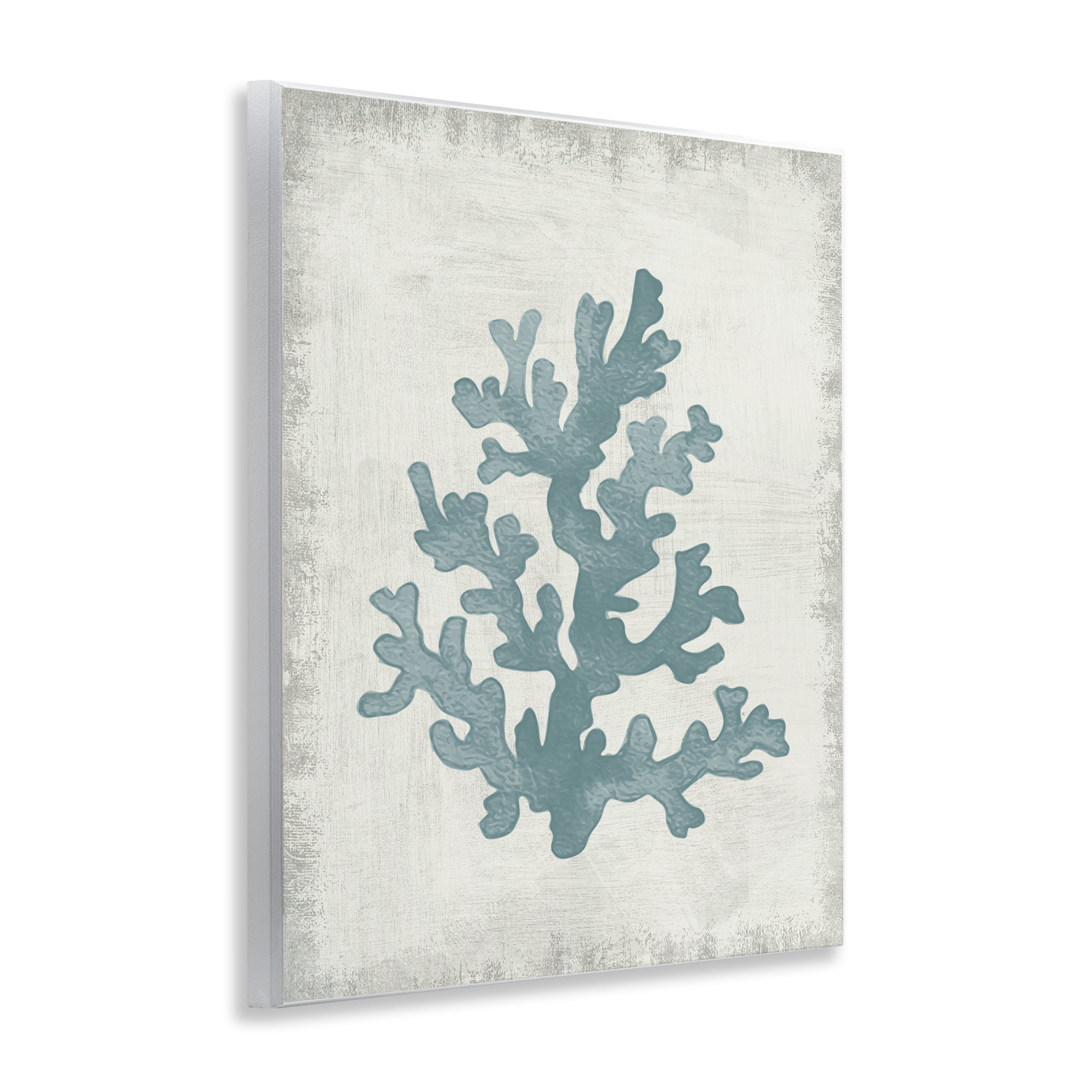 Highland Dunes Blue Coral Form Wall Plaque Art by Conrad Knutsen | Wayfair