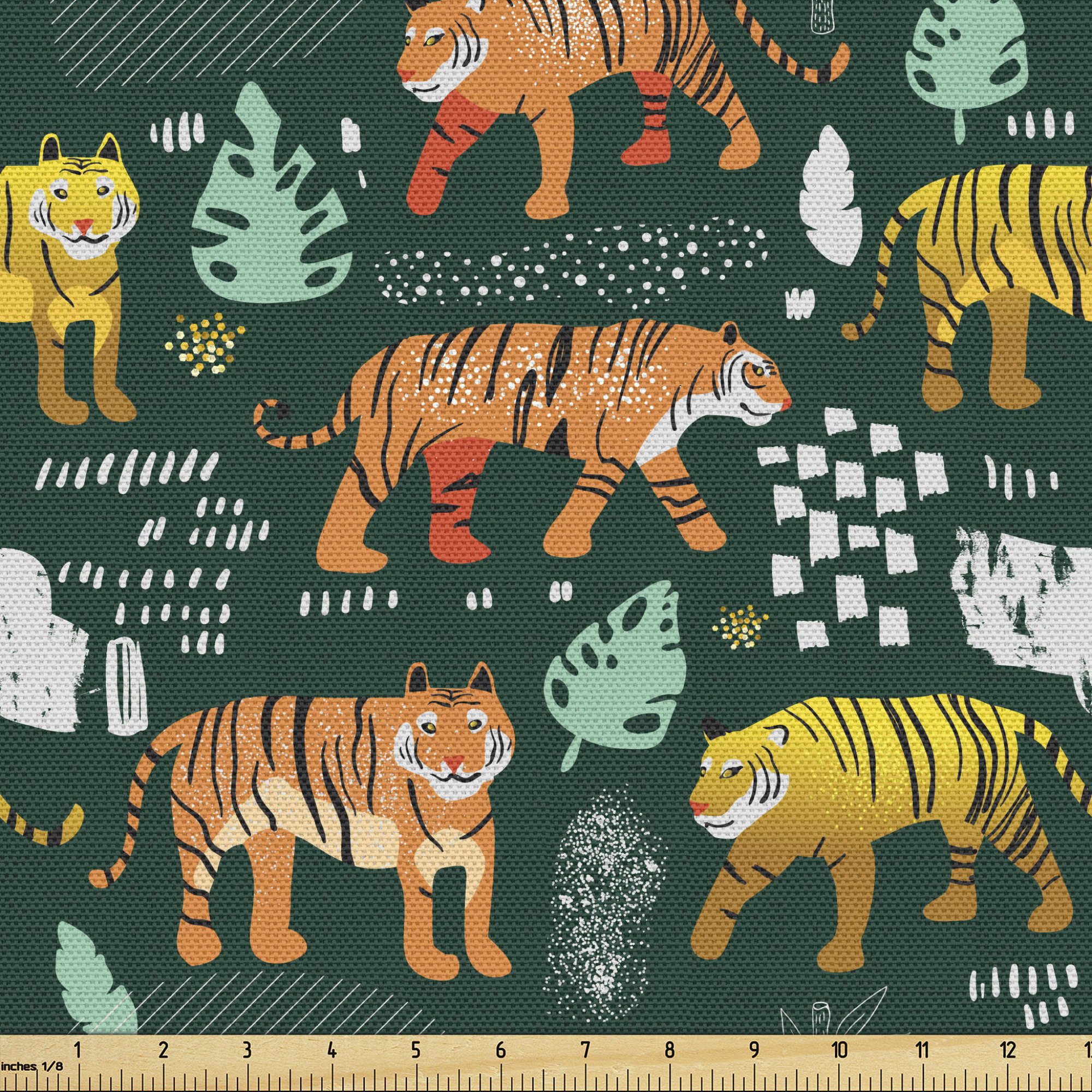 East Urban Home Chizuo Wildlife of Jungle Animals Multi-Purpose Fabric ...