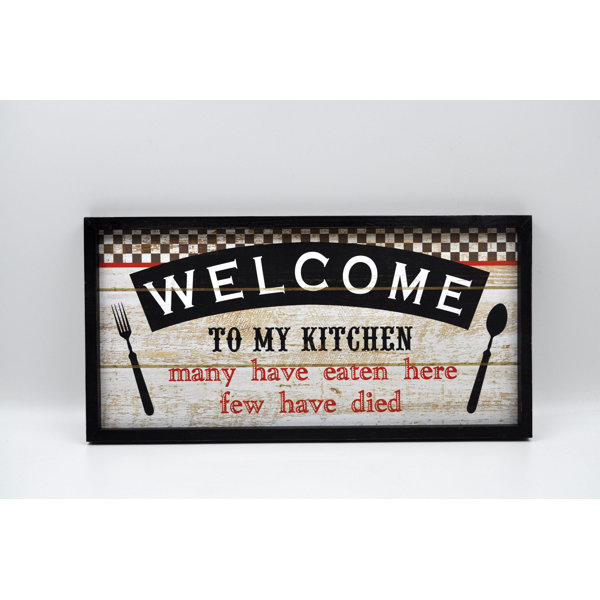 Fleur De Lis Living Welcome to Kitchen Wall Décor & Reviews | Wayfair
