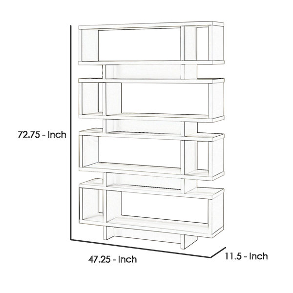 Corrigan Studio® Dinan Bookcase & Reviews | Wayfair
