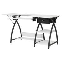 Sew Ready 60.25'' x 23.75'' Sewing Table with Sewing Machine Platform ...