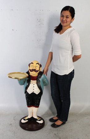 Canora Grey Royal Butler Small Statue | Wayfair