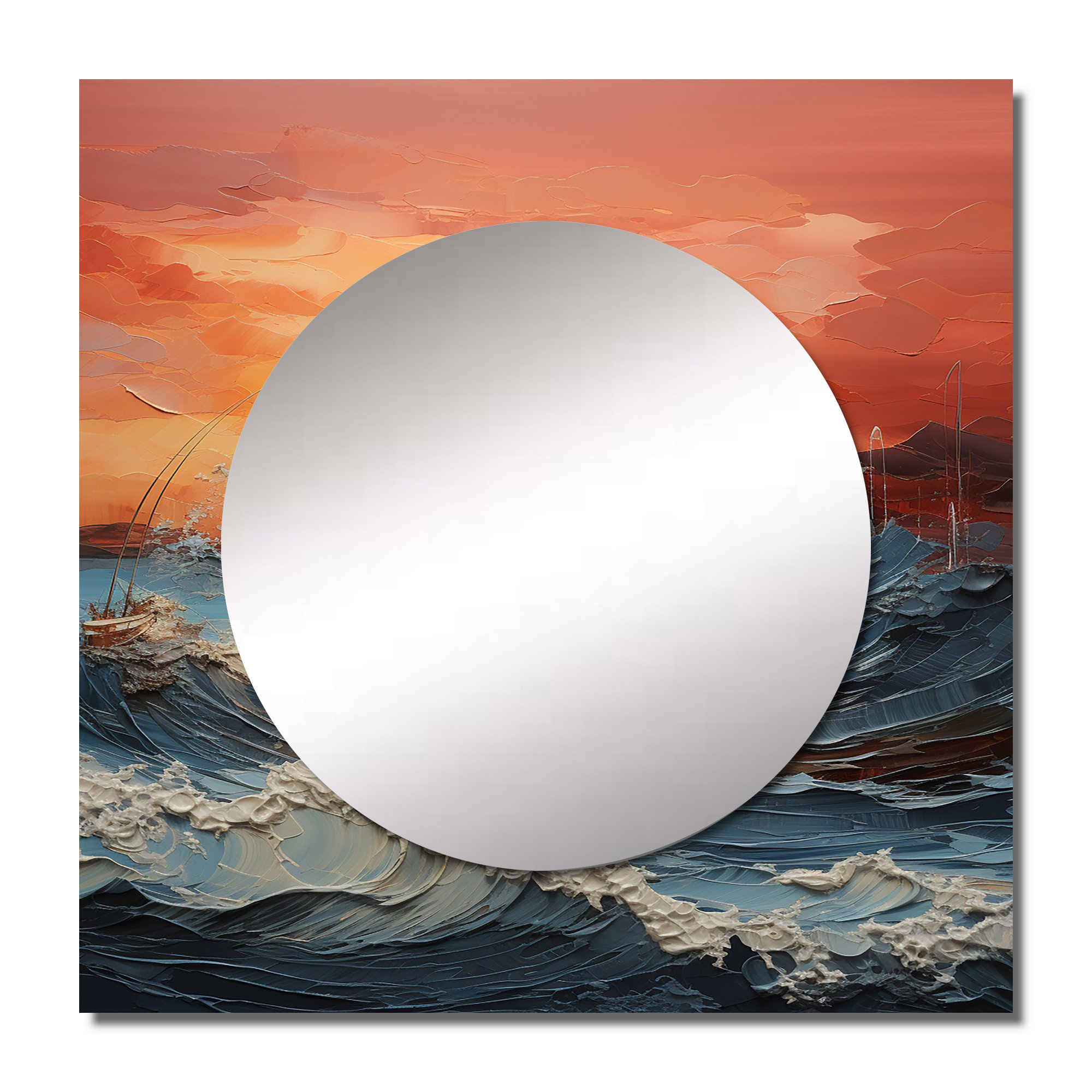 East Urban Home Aveanna - Bold Beach Sunset Scenery III Coastal Sunset ...