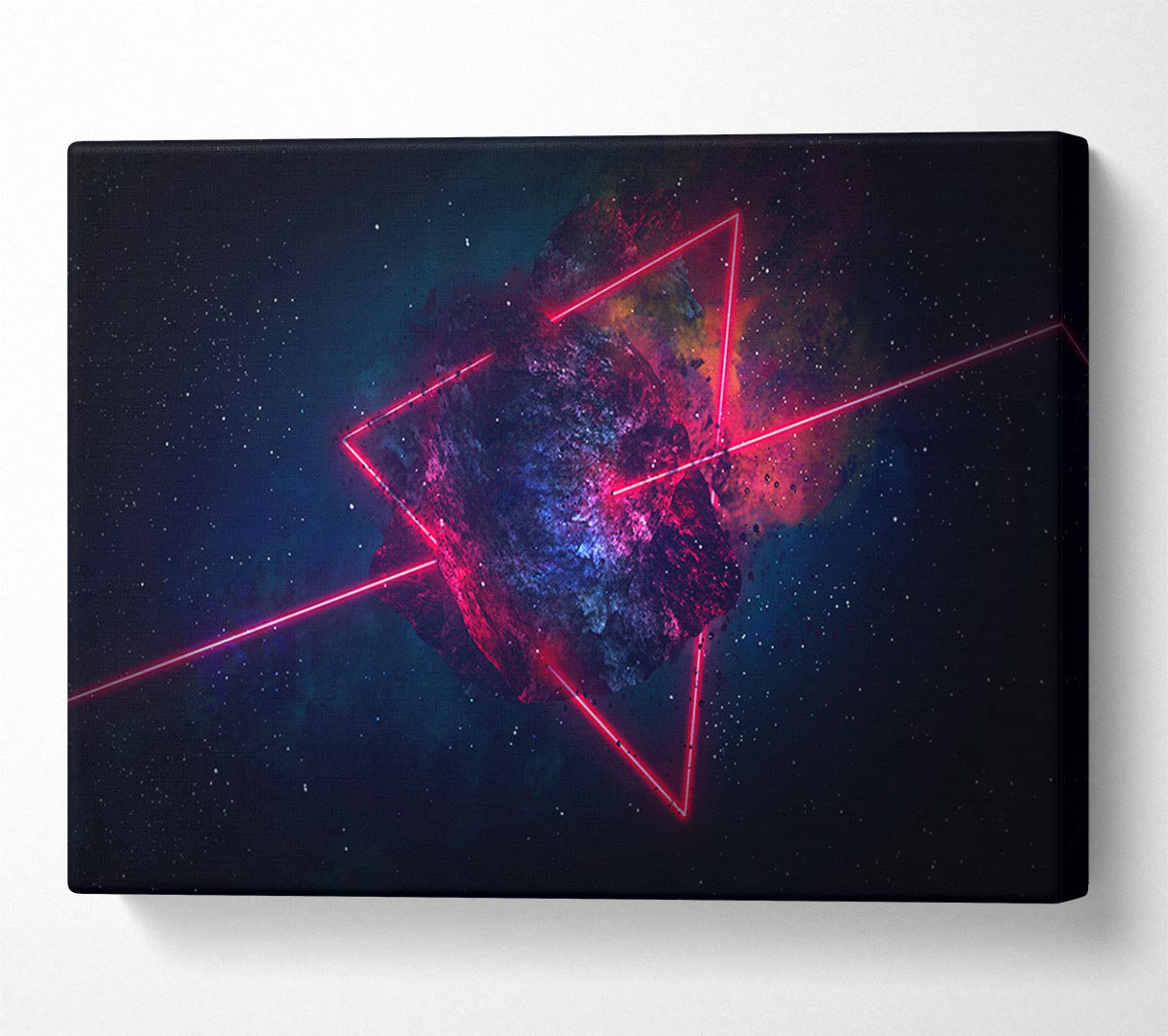 17 Stories Triangle in Space - Wrapped Canvas Graphic Art | Wayfair.co.uk