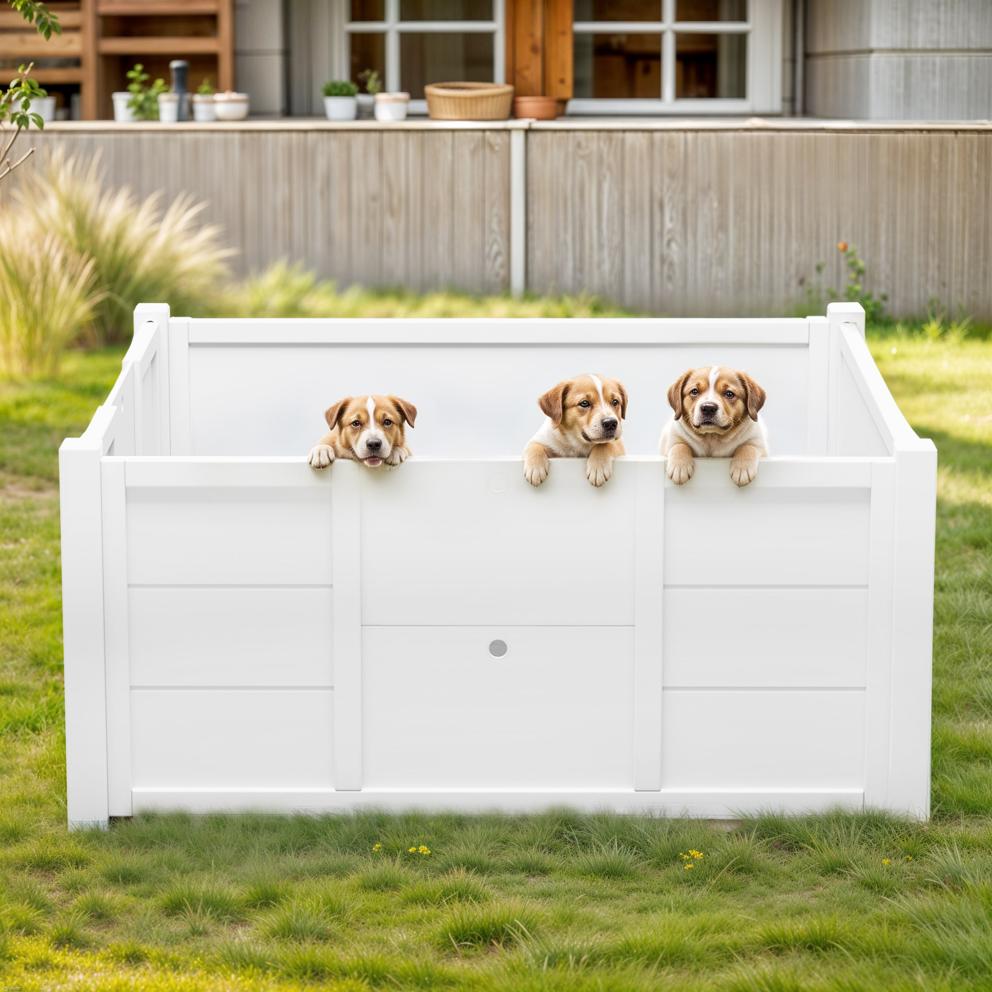 Edrosie Inc 17.70'' H 6 Panel Manufactured Wood Exercise Pen Whelping ...