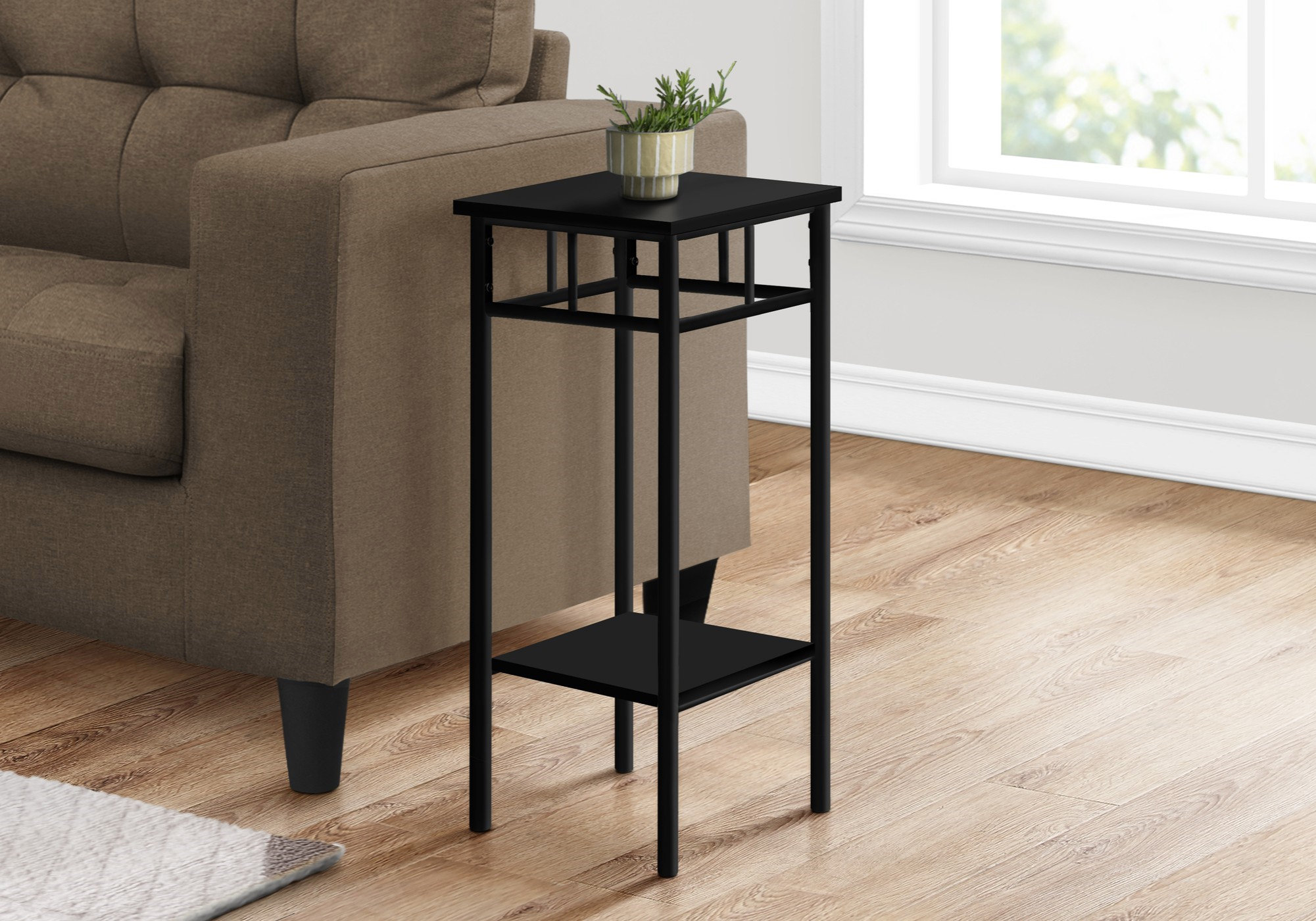 17 Stories Square Accent Table, Side Table, End Table, Living Room Plant Stand | Wayfair