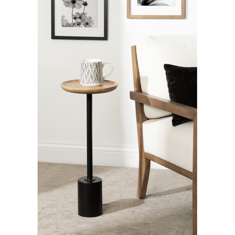 Hokku Designs Armengol Solid Wood Pedestal End Table & Reviews | Wayfair